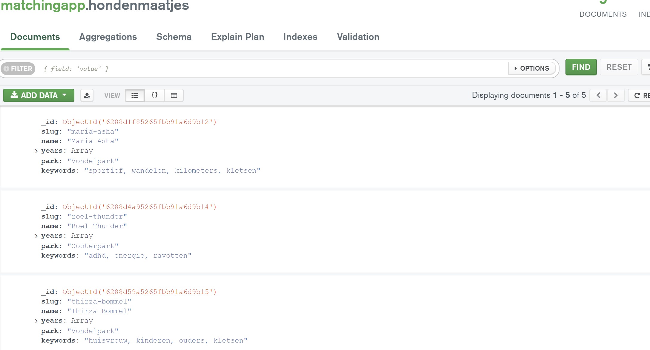 MatchingApp Dogs At The Park